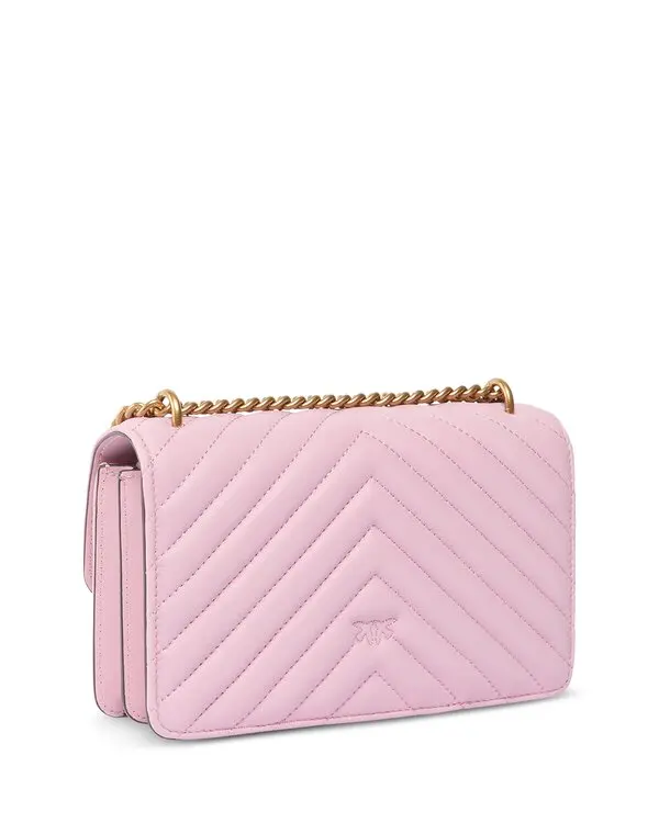Pinko Love One Mini Leather Crossbody Bag
