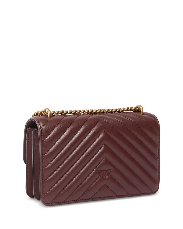 Pinko Love One Mini Leather Crossbody Bag