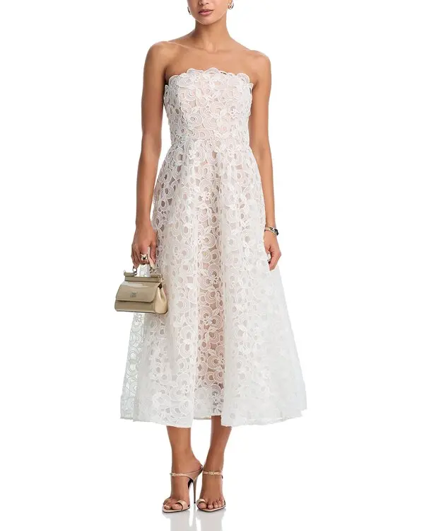 Buy MILLY Petunia Lace Gown - White At 65% Off