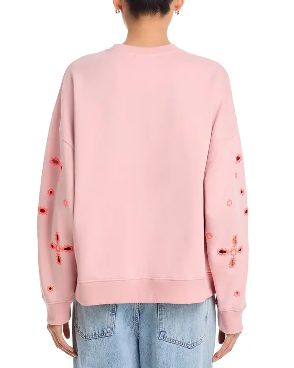Essentiel Antwerp Embroidered Cotton Sweatshirt