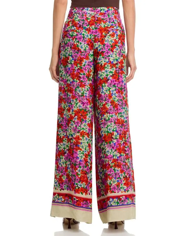 Essentiel Antwerp Printed Wide-leg Pants - Fire Glow