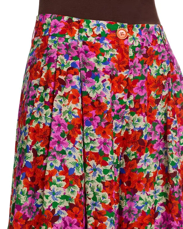 Essentiel Antwerp Printed Wide-leg Pants - Fire Glow