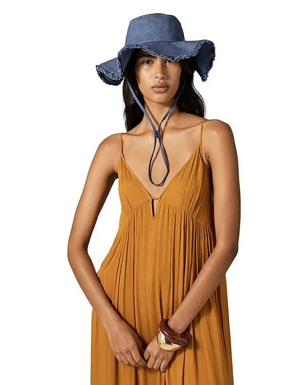 Helen Kaminski Emerie Denim Bucket Hat - Light Denim