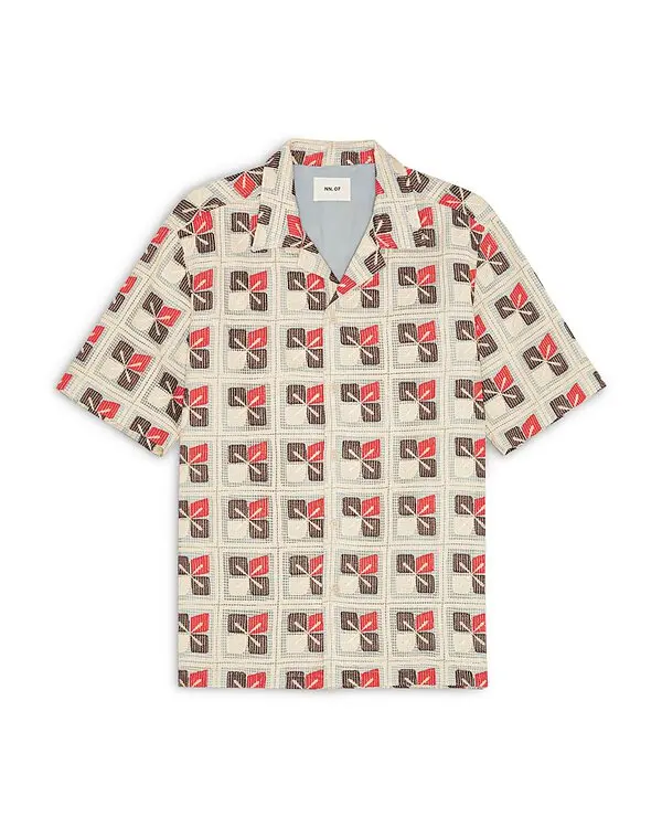 Nn07 Julio Patterned Shirt
