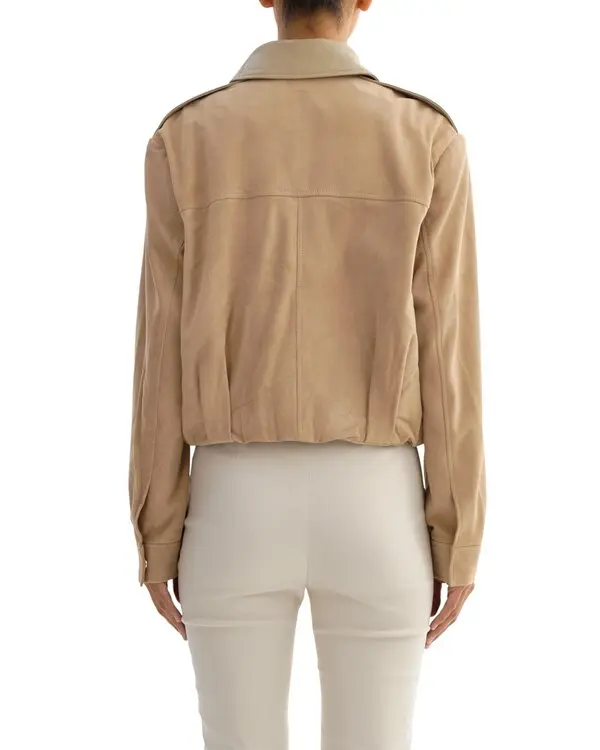 LAMARQUE Robbie Suede Jacket - Beige