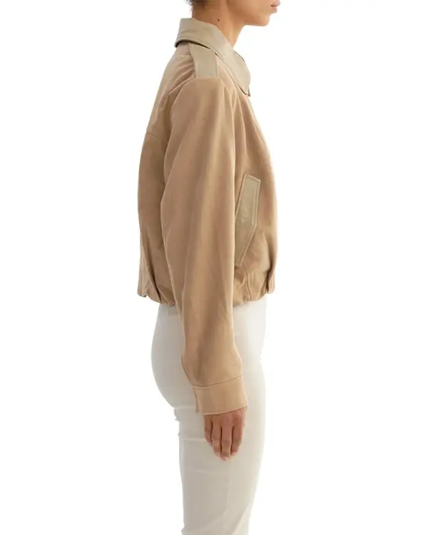 LAMARQUE Robbie Suede Jacket - Beige