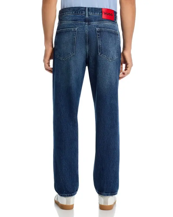 Hugo 838 Relaxed Tapered Fit Jeans - Navy