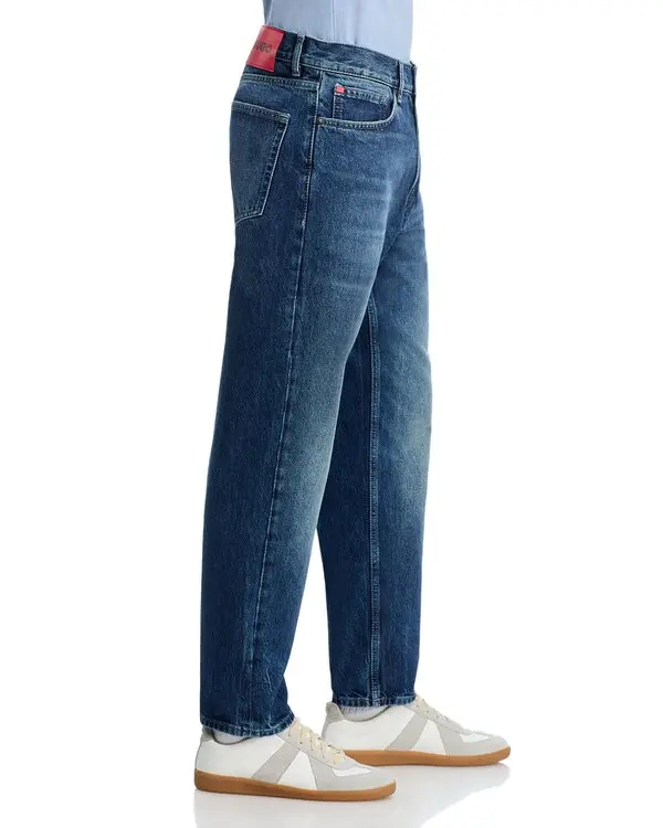 Hugo 838 Relaxed Tapered Fit Jeans - Navy