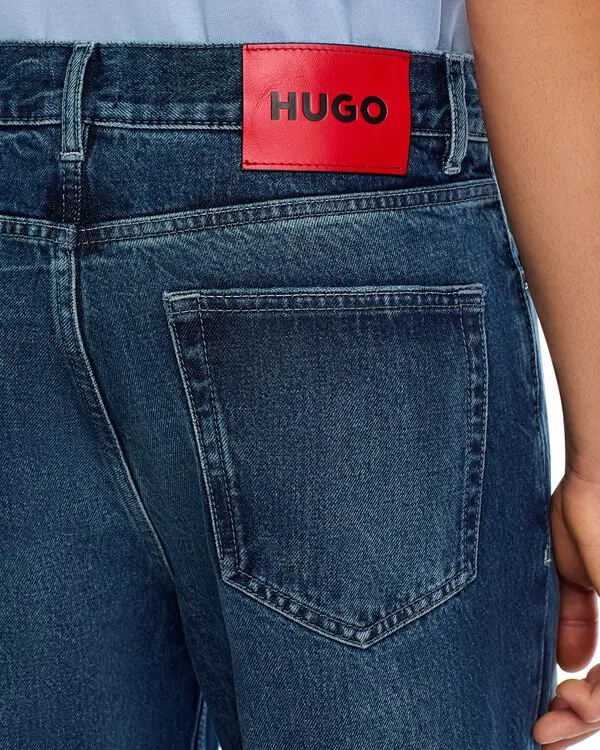 Hugo 838 Relaxed Tapered Fit Jeans - Navy