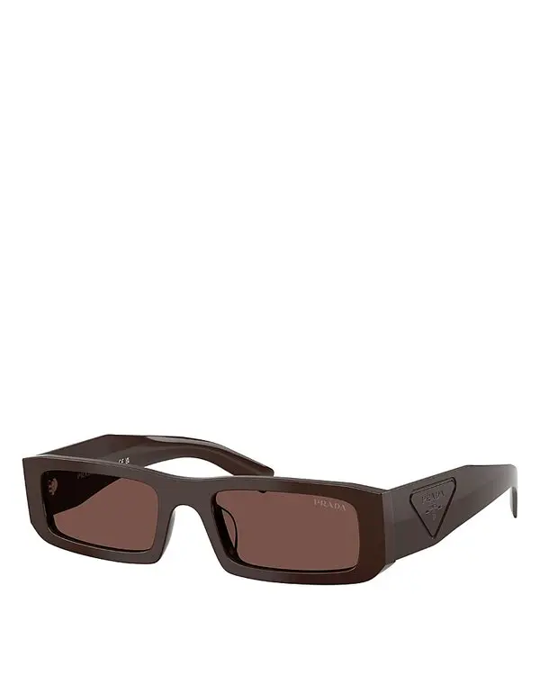 Prada Rectangular Sunglasses, 54mm - Bordeaux