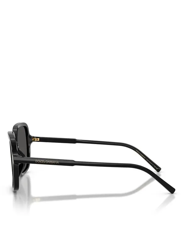 Dolce & Gabbana Square Sunglasses, 55mm - Black