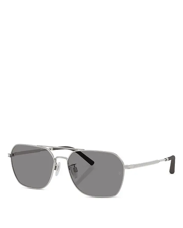 Oliver Spencer R-17 Aviator Sunglasses By - Silver