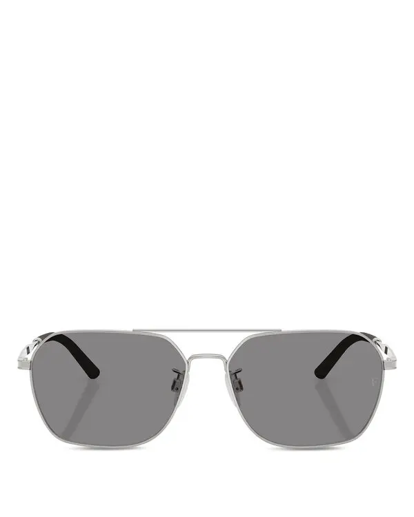 Oliver Spencer R-17 Aviator Sunglasses By - Silver