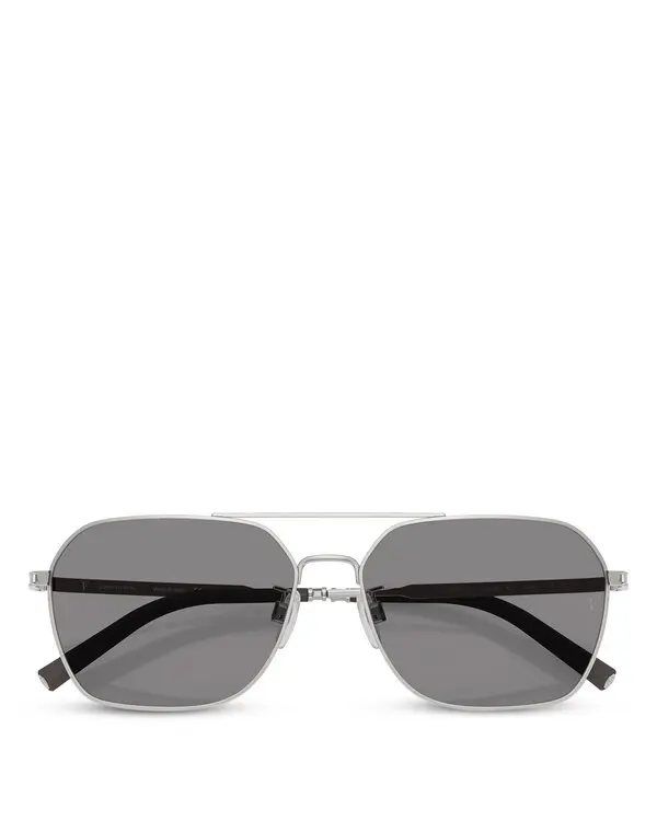 Oliver Spencer R-17 Aviator Sunglasses By - Silver