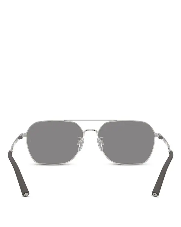 Oliver Spencer R-17 Aviator Sunglasses By - Silver