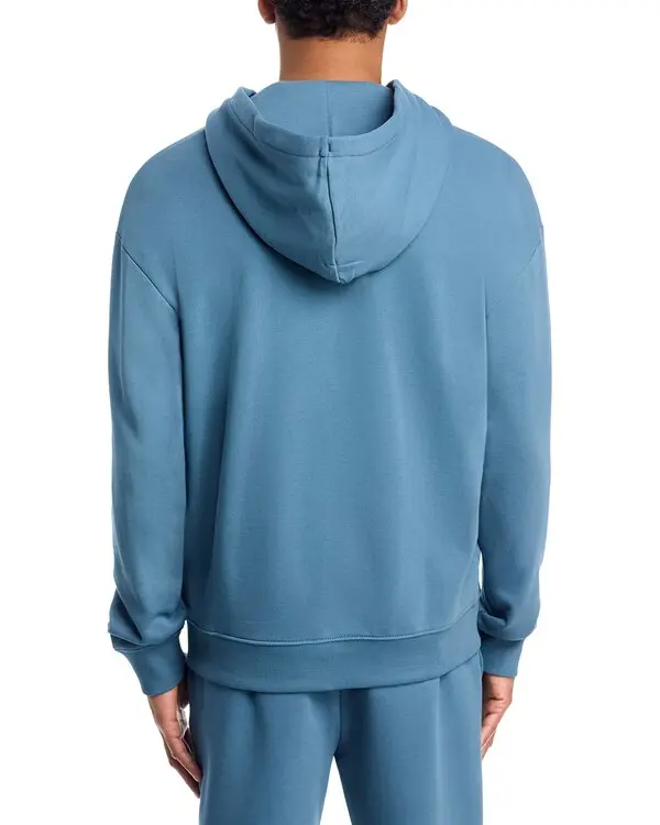 Hugo Dapozip Full Zip Drawstring Hoodie - Open Blue