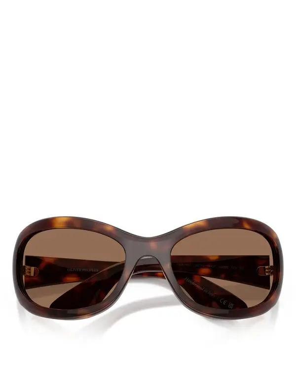 Khaite X Oliver Peoples Oval Sunglasses