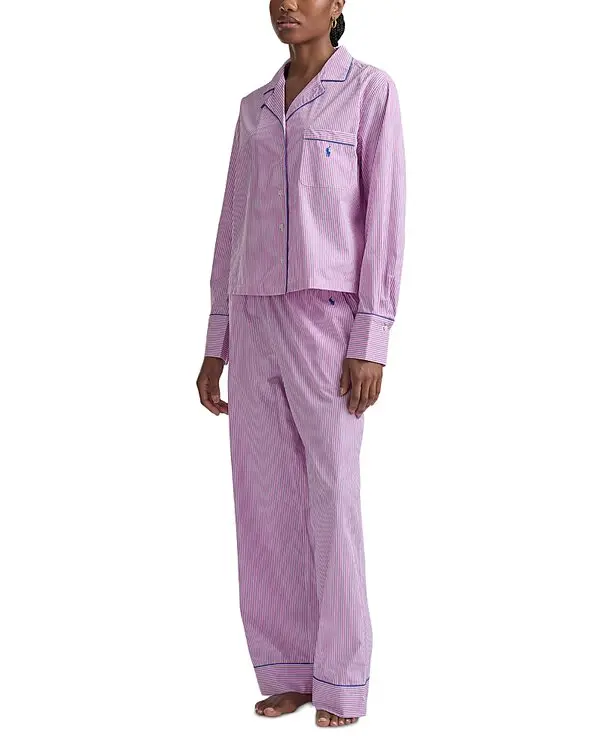 Polo Ralph Lauren Core 23 Pajama Set With Piping - Violet Meadow