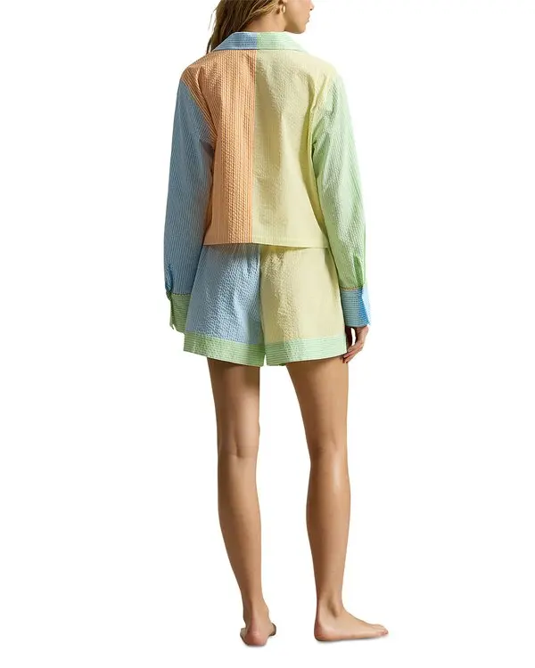 Polo Ralph Lauren Mixed Seersucker Short Pajama Set