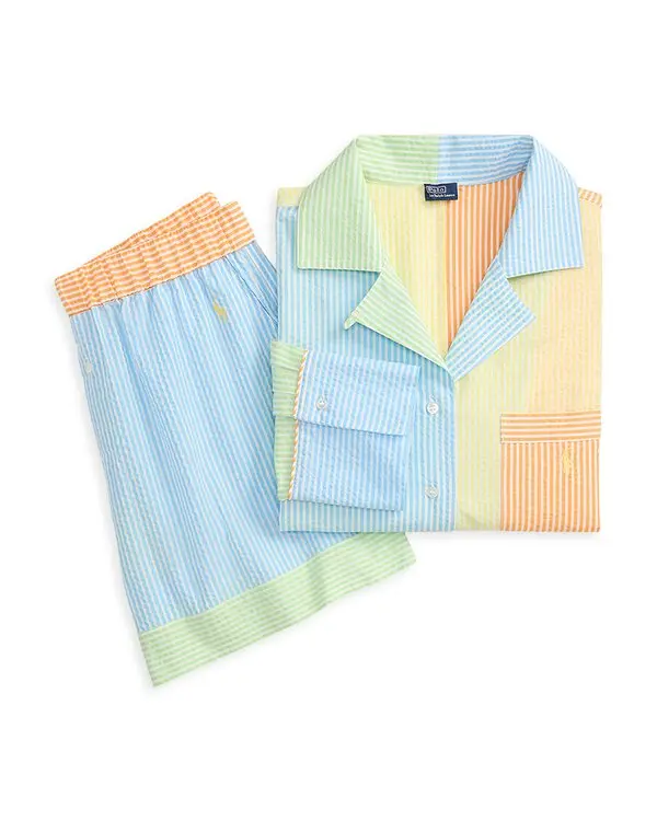 Polo Ralph Lauren Mixed Seersucker Short Pajama Set