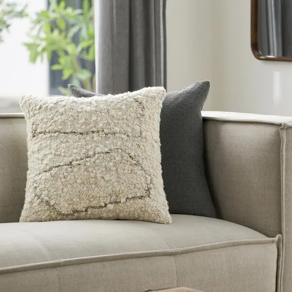 SURYA Jagged Decorative Pillow