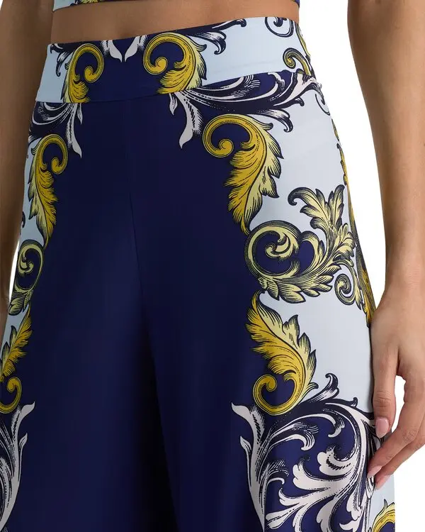 Alice + Olivia Athena Wide Leg Pants - Antique Scroll