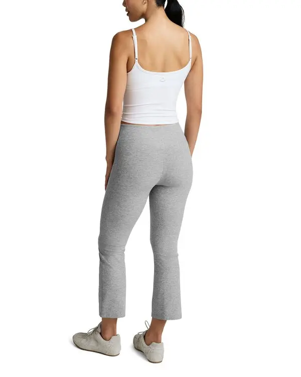Beyond Yoga Spacedye Pintuck Kick Flare High Waisted Pants - Silver Mist