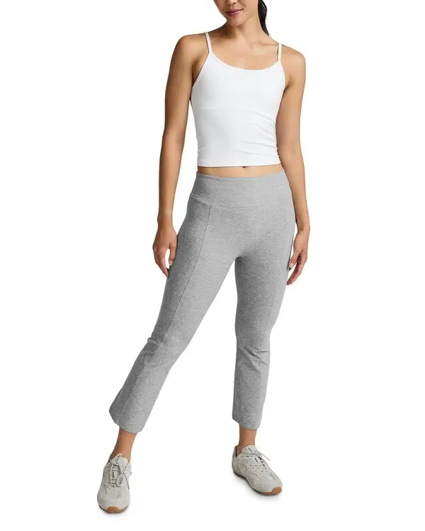 Beyond Yoga Spacedye Pintuck Kick Flare High Waisted Pants - Silver Mist