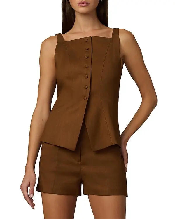 Joe's Jeans The Frankie Square Neck Vest - Chocolate