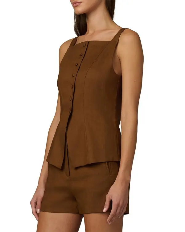 Joe's Jeans The Frankie Square Neck Vest - Chocolate