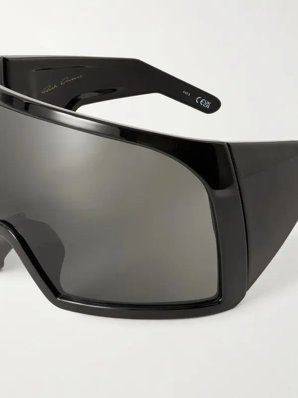 Rick Owens Kriester Mask-frame Sunglasses - Black