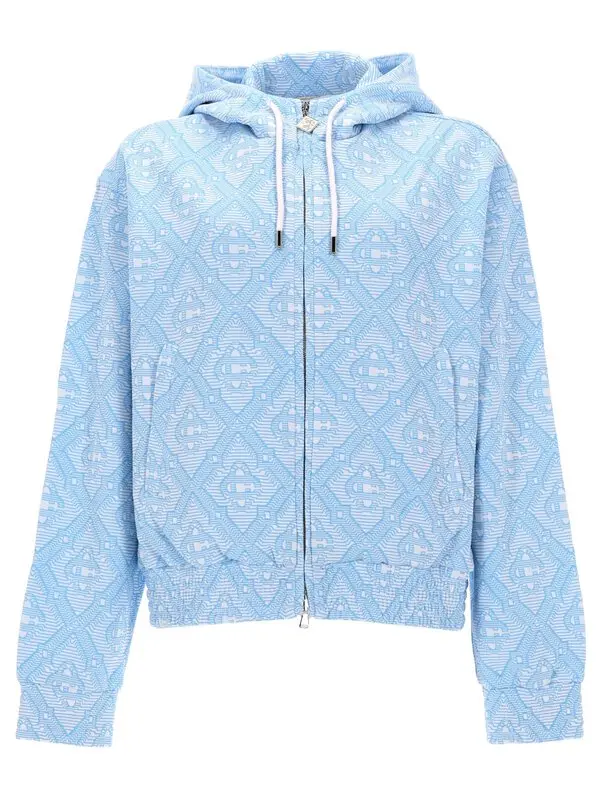 Casablanca Jacquard Sweatshirt - Azure