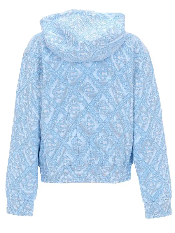 Casablanca Jacquard Sweatshirt - Azure