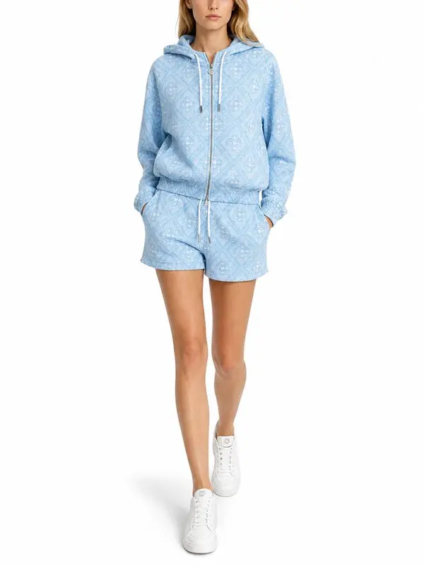 Casablanca Jacquard Sweatshirt - Azure
