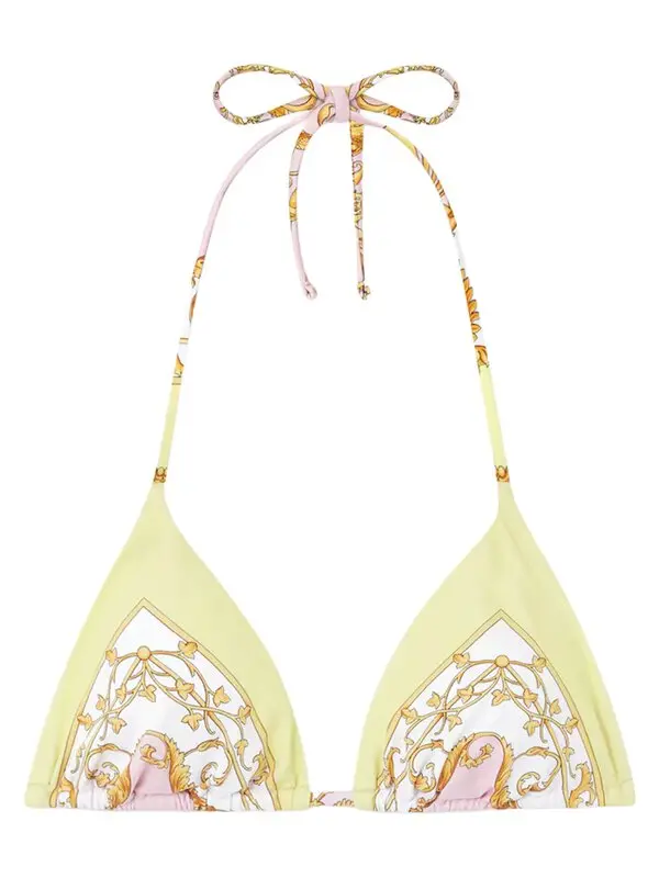 Versace Printed Bikini Top - Multicolour