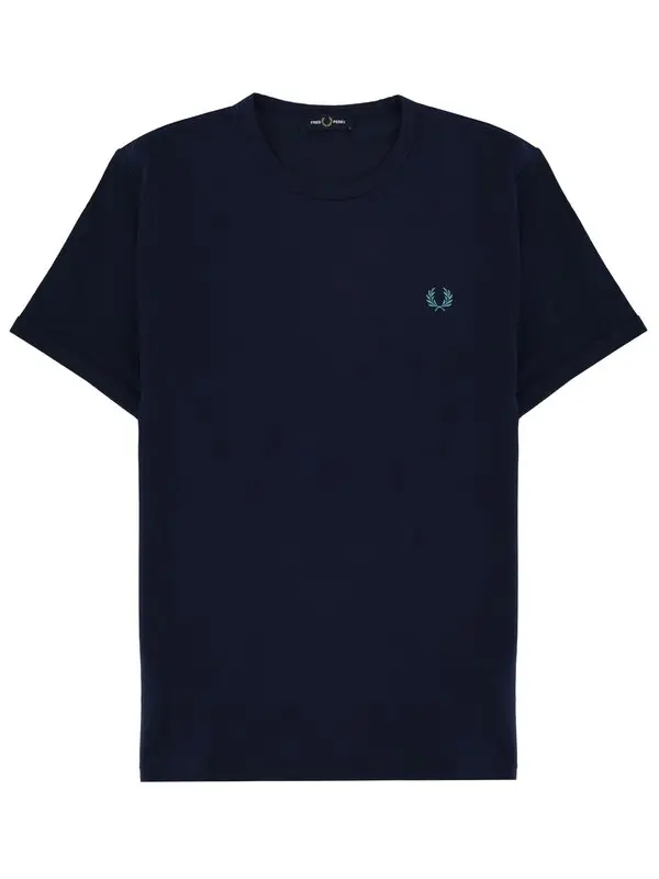Fred Perry T-shirt With Logo - Blue