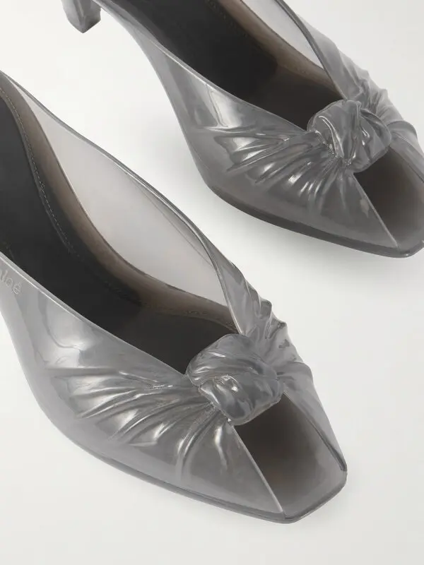 Chloé Ruched Tpu Mules - Gray