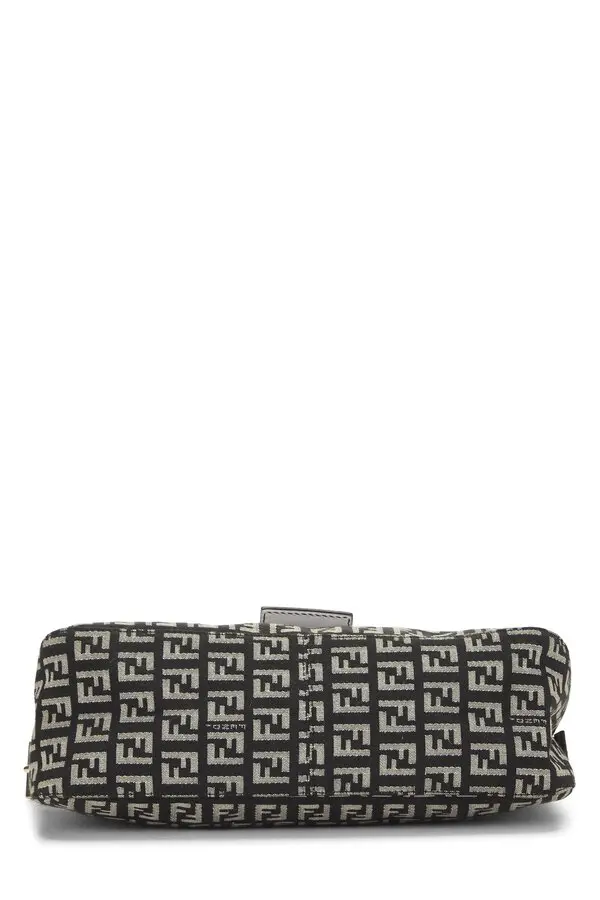 Fendi Zucchino Canvas Shoulder Bag - White