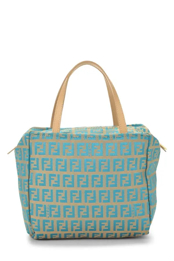 Fendi Zucchino Handbag - Blue