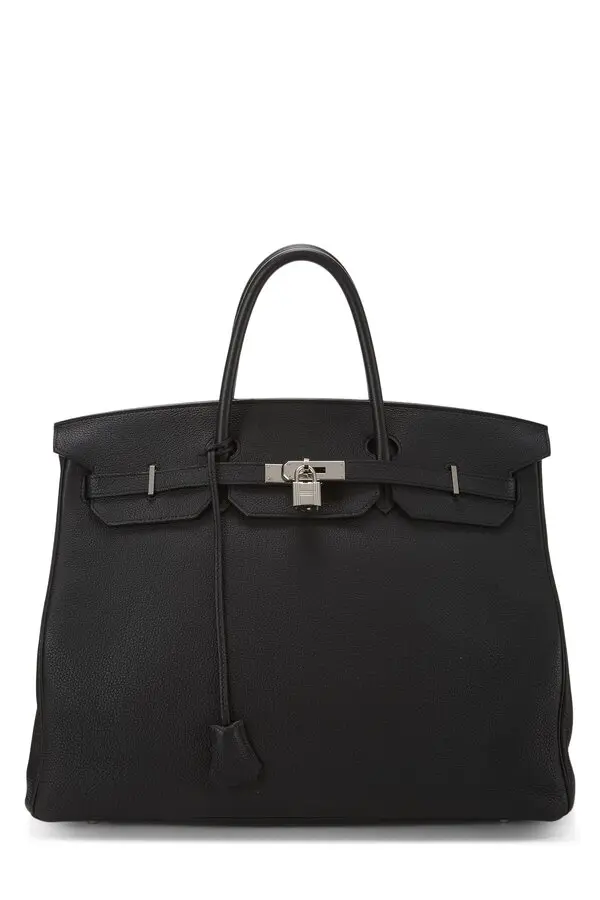 Hermès Birkin 40 Togo Leather Bag - Noir