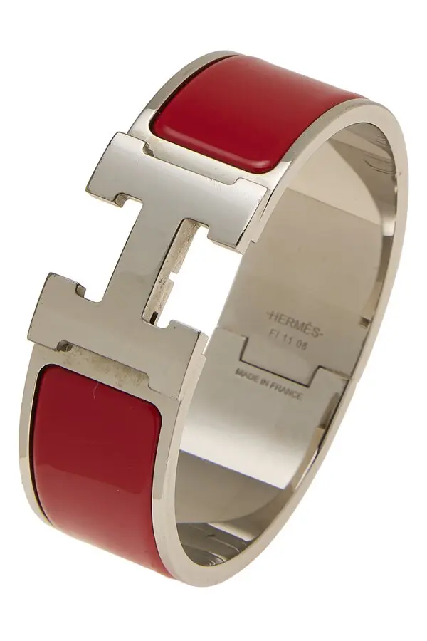 Hermès Clic Clac H Bracelet - Red