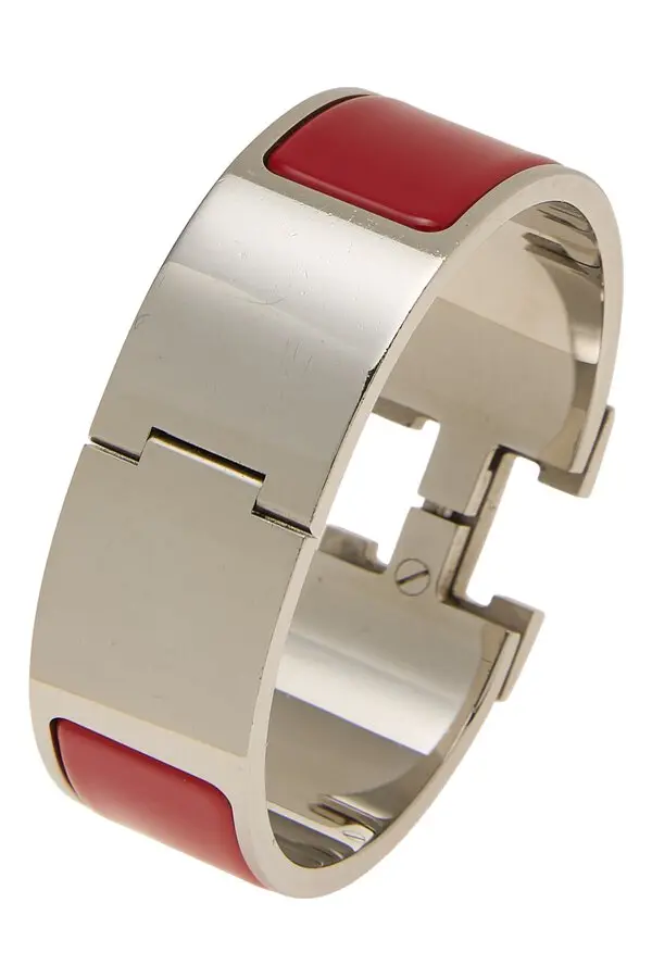 Hermès Clic Clac H Bracelet - Red