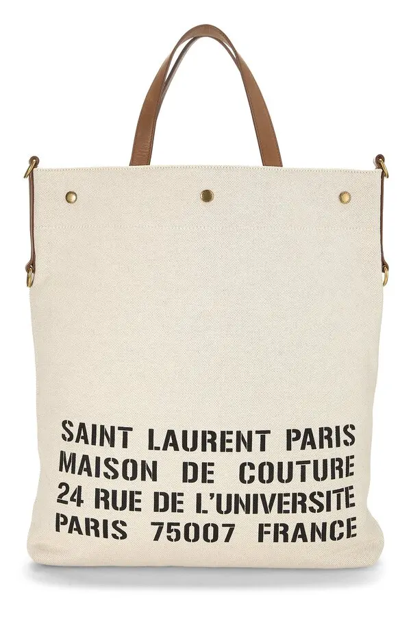 Saint Laurent L'universite Tote - Beige