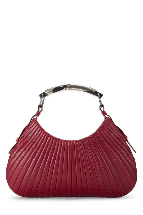 Saint Laurent Leather Pleated Mombasa