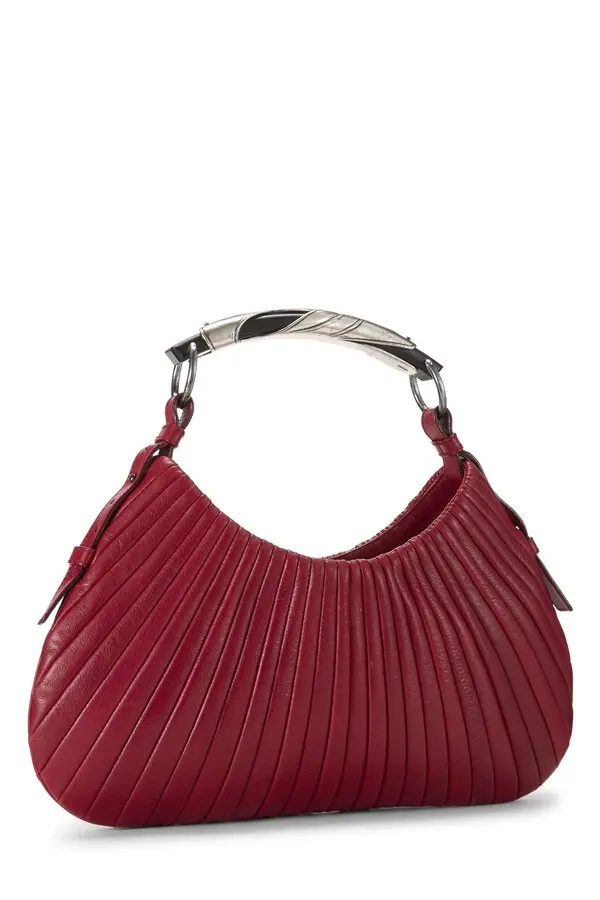 Saint Laurent Leather Pleated Mombasa