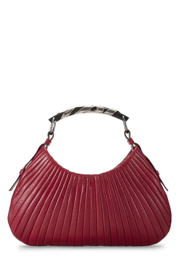 Saint Laurent Leather Pleated Mombasa