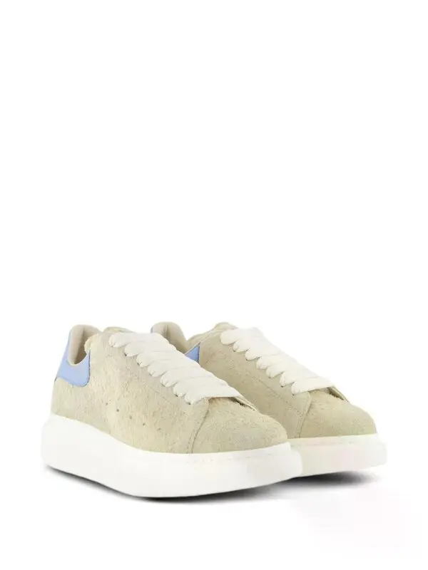Alexander McQueen Oversized Lace-up Sneakers - Neutrals