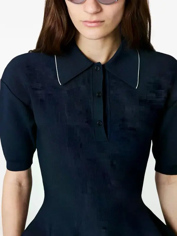 Stella McCartney Button-placket Polo Top - Blue