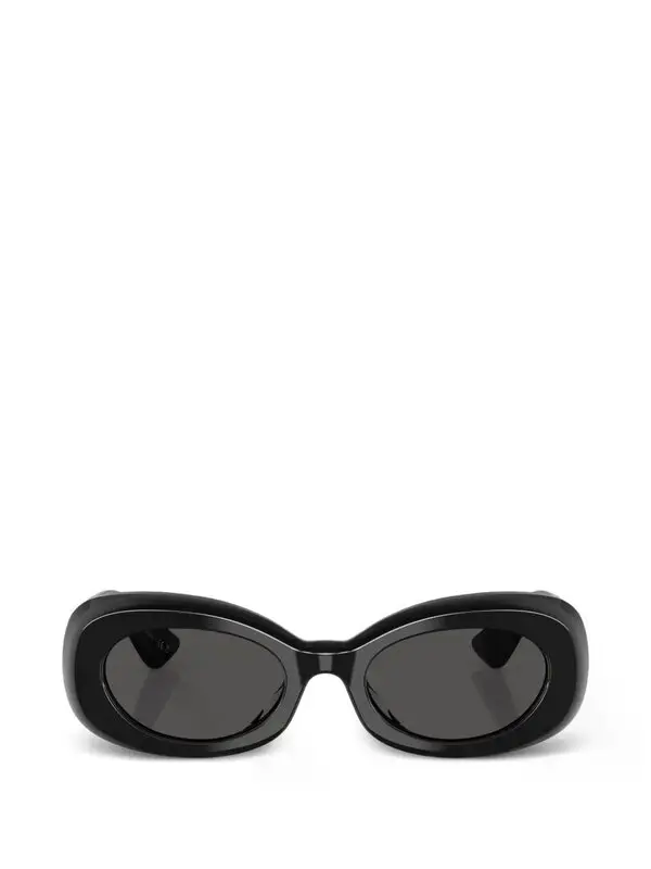 Oliver Spencer Oval-frame Sunglasses - Black