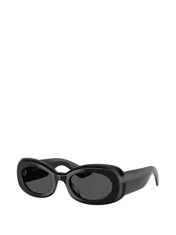 Oliver Spencer Oval-frame Sunglasses - Black